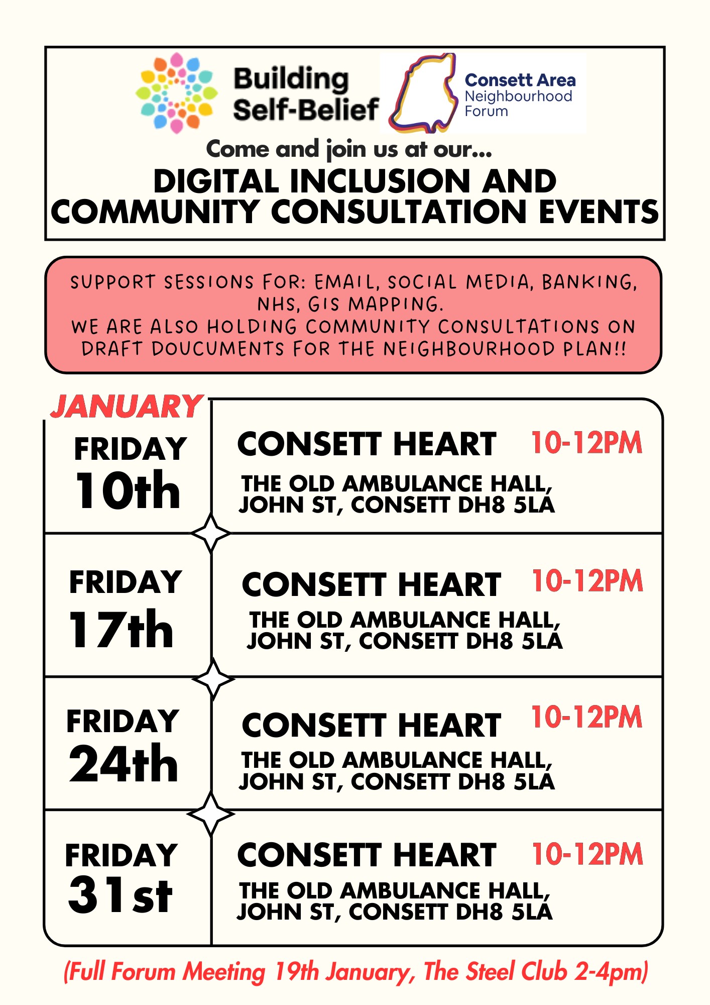 Our Events | Building Self Belief